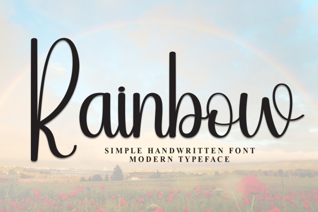Rainbow Handwritten Font - Befonts