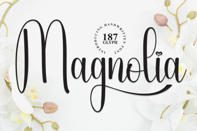 Magnolia Handwritten Script Font - Befonts