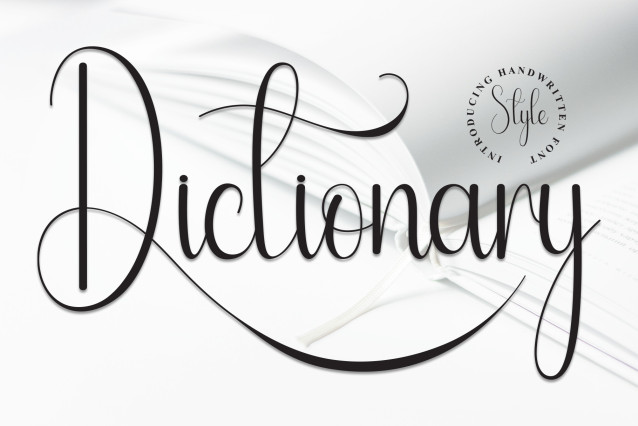 Dictionary Handwritten Font - Befonts