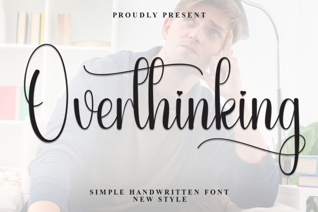 Overthinking Handwritten Font - Download Free Font