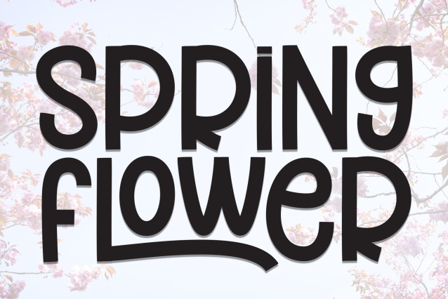 Spring Flower Unique Font - Befonts