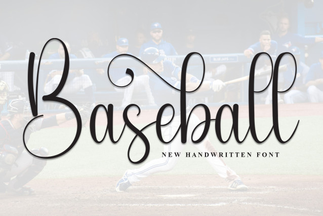 Baseball Handwritten Font - Befonts