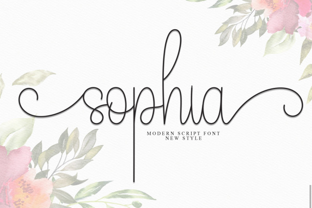 Sophia Handwritten Script Font - Befonts