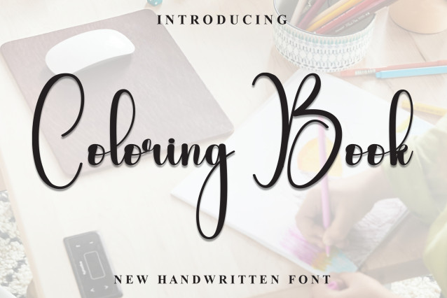 Coloring Book Handwritten Font - Befonts