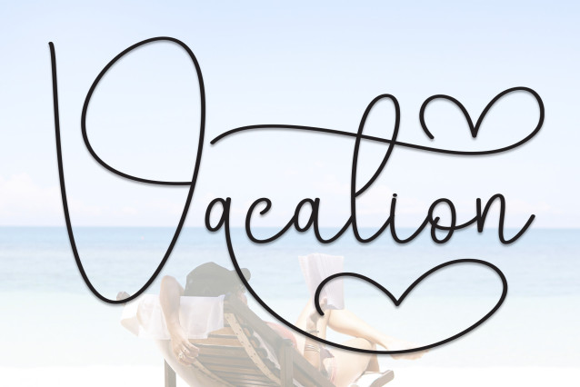 Vacation Handwritten Font - Befonts