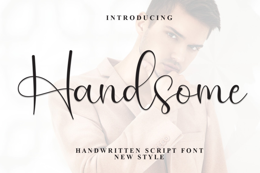 Handsome Script Handwritten Font - Befonts