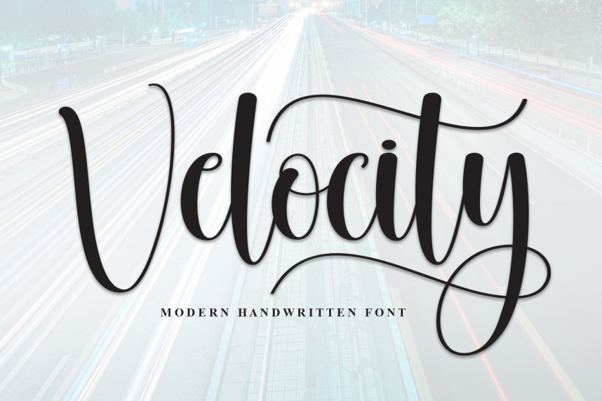 Velocity Handwritten Font - Download Free Font