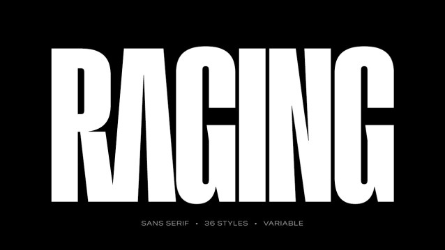 Raging Typeface - Download Free Font