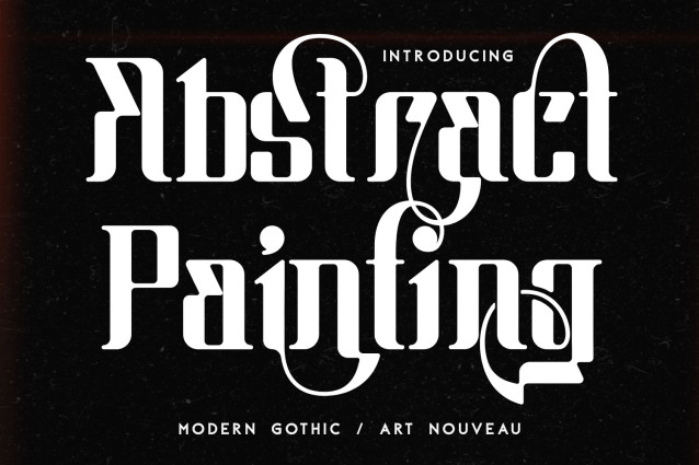 Abstract Painting Font - Download Free Font