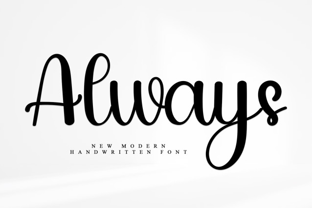 Always Handwritten Font - Download Free Font