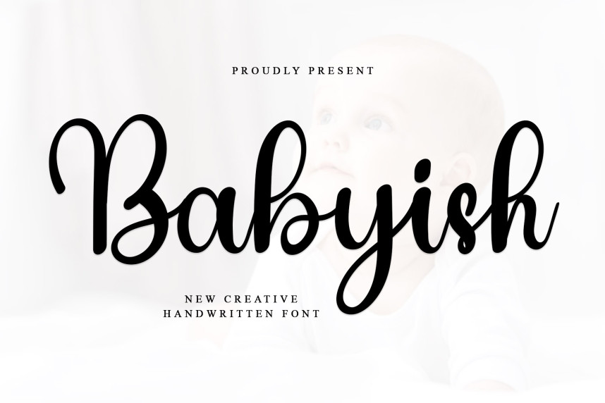 Babyish Handwritten Script Font - Befonts