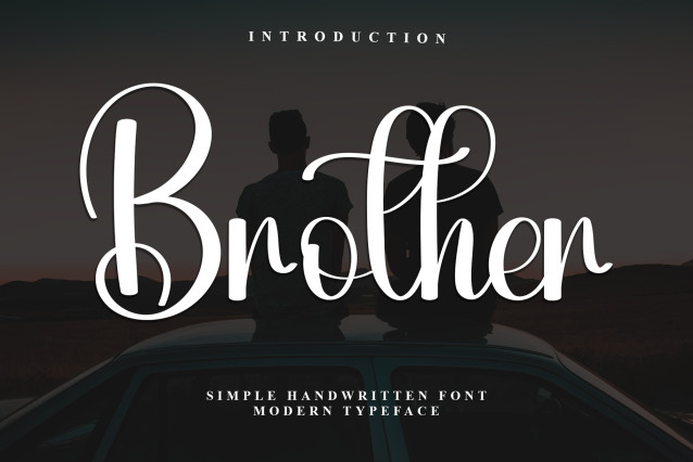 Brother Handwritten Font - Befonts