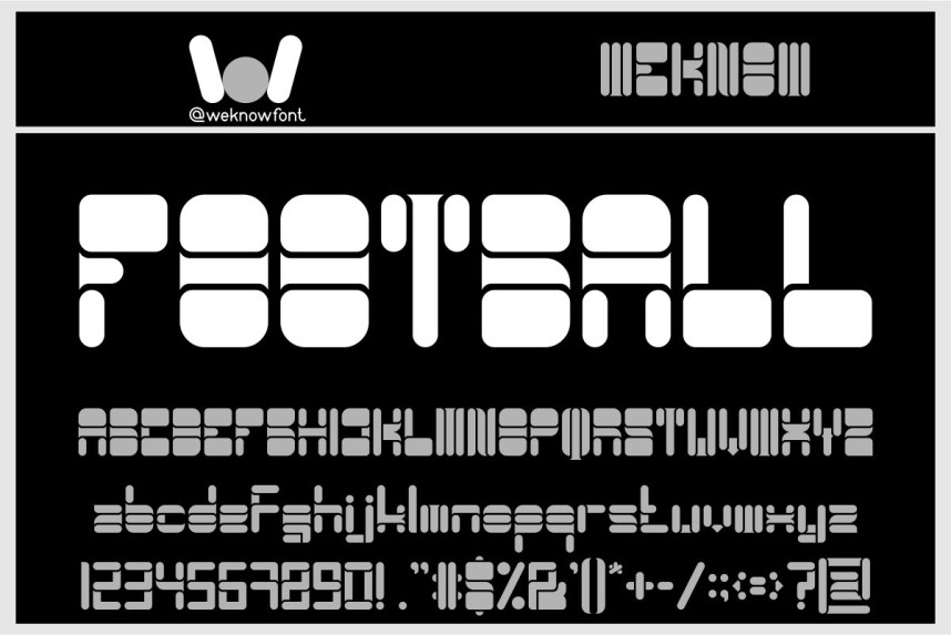 Football Font - Befonts