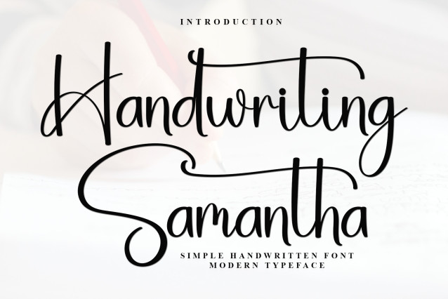 Handwriting Samantha Script Font - Download Free Font