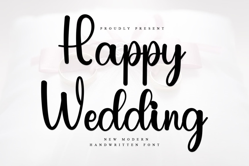 Happy Wedding Handwritten Font - Befonts