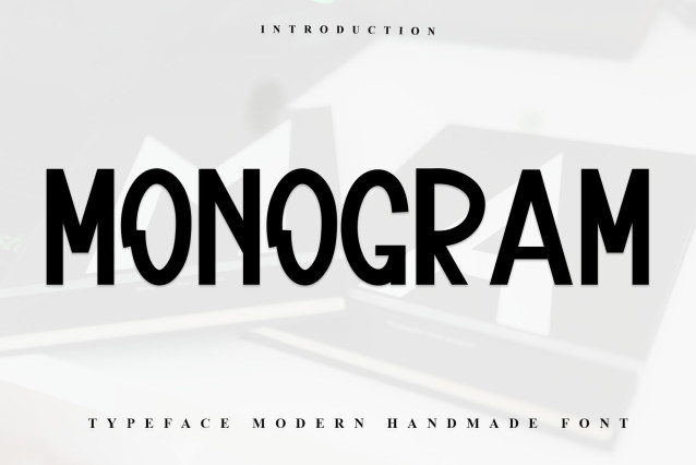 Monogram Modern Script Font - Befonts