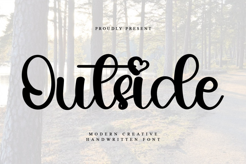 Outside Handwritten Font - Befonts