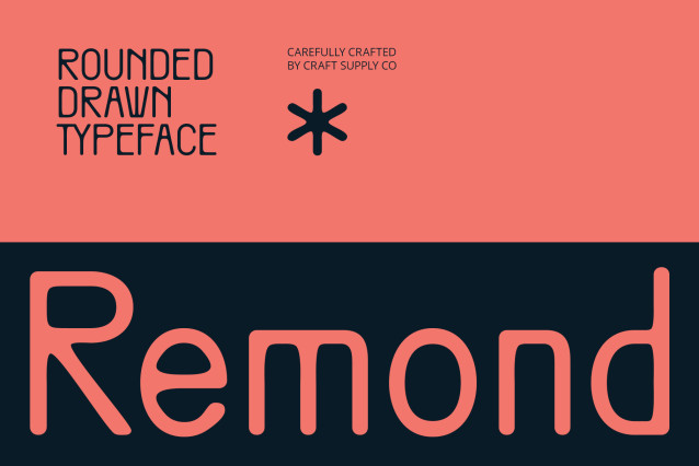 Remond Rounded Drawn Font - Download Free Font
