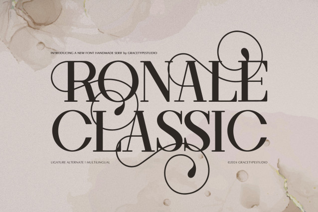 Ronale Classic Handmade Serif - Befonts