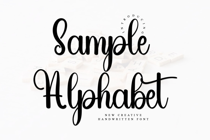 Sample Alphabet Handwritten Font - Befonts