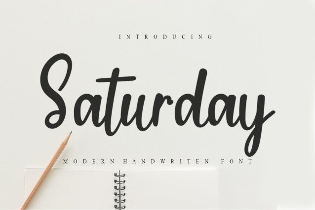 Saturday Script Handwritten Font - Download Free Font