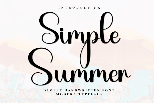 Simple Summer Handwritten Font - Befonts