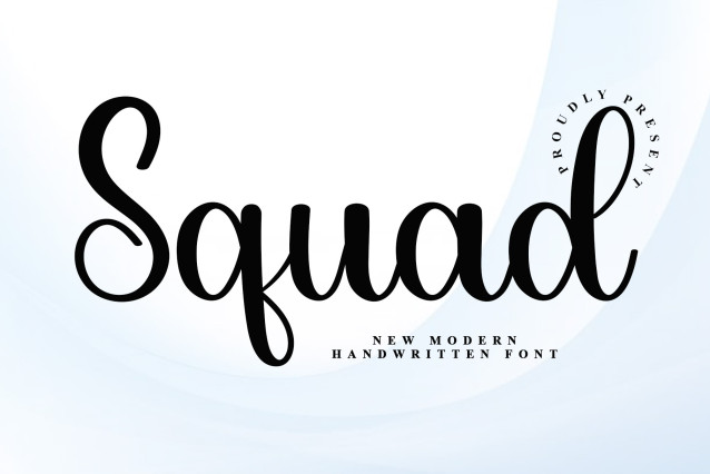 Squad Handwritten Font - Befonts