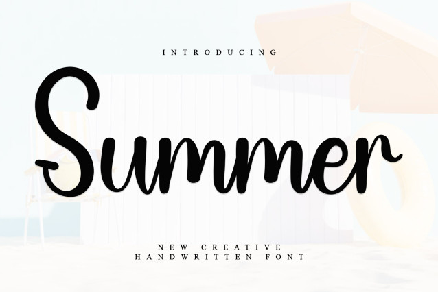 Summer Handwritten Script Font - Befonts