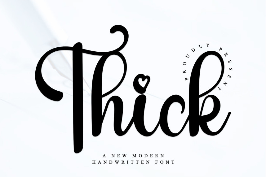 Thick Handwritten Font - Download Free Font