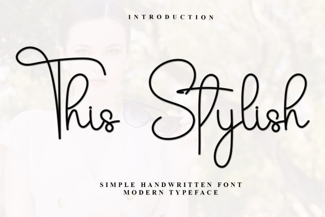 This Stylish Handwritten Font - Befonts
