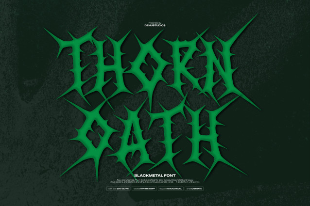 Thorn Oath | Black Metal Font - Befonts