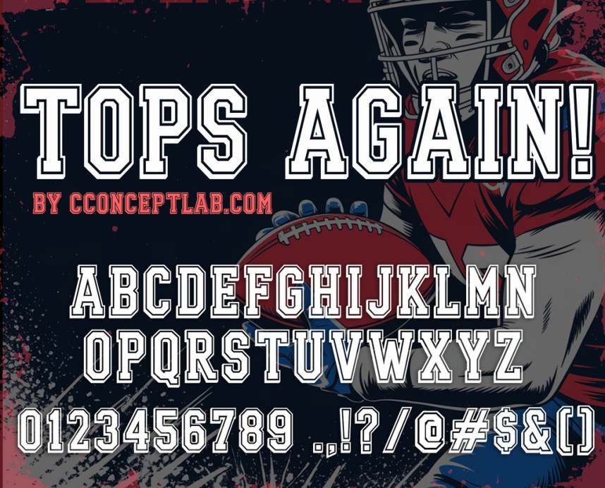 Tops Again Font - Befonts