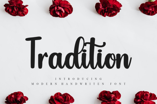 Tradition Script Font - Befonts