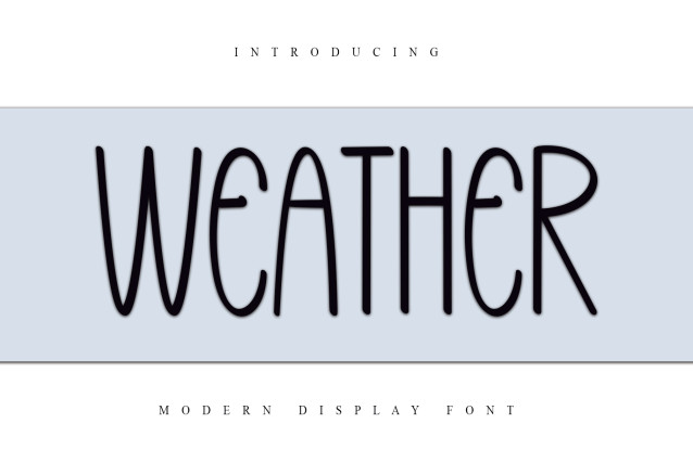 Weather Display Font - Befonts