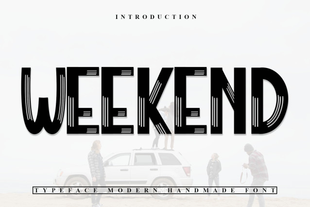 Weekend Modern Display Font - Befonts