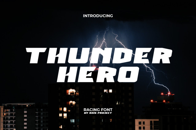 Thunder Hero Font - Befonts
