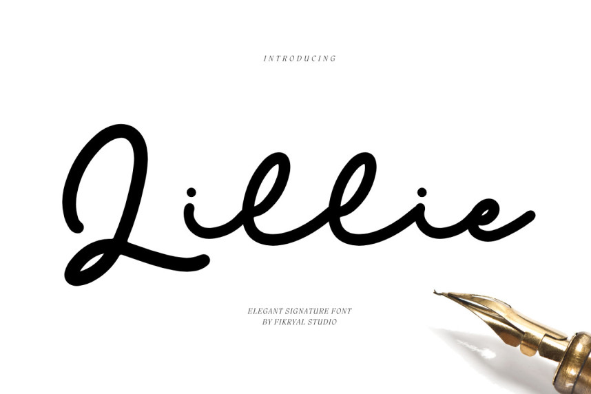 Lillie – Elegant Signature Font - Befonts