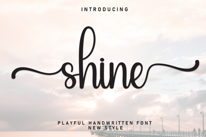 Shine Script Handwritten Font - Download Free Font