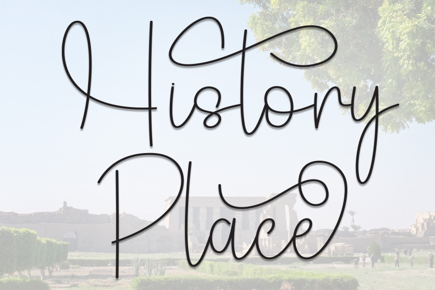 History Place Handwritten Font - Befonts