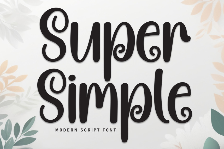 Super Simple Script Font - Download Free Font