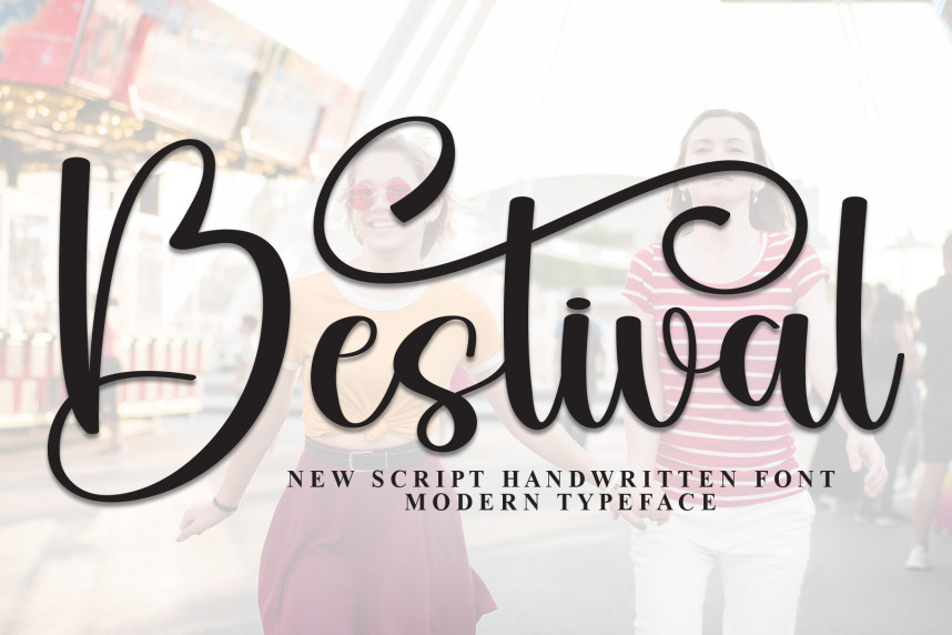 Bestival Script Handwritten Font - Befonts
