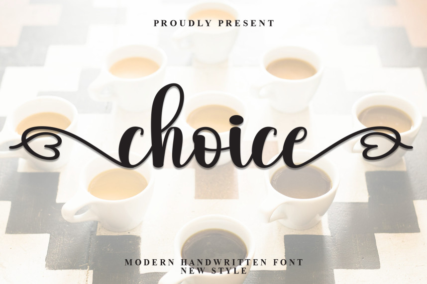 Choice Handwritten Script Font - Befonts