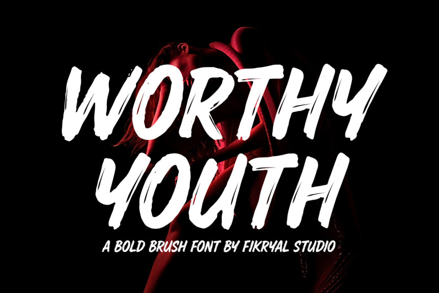 Worthy Youth Brush Font - Befonts