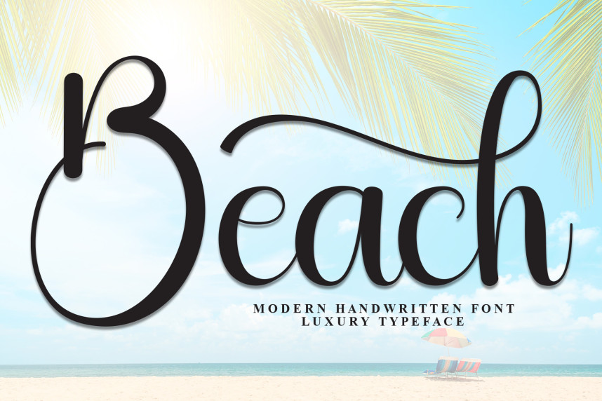Beach Handwritten Font - Befonts