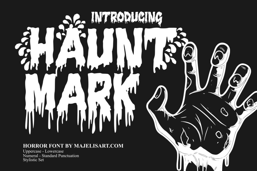 Hauntmark - Horror Font - Befonts