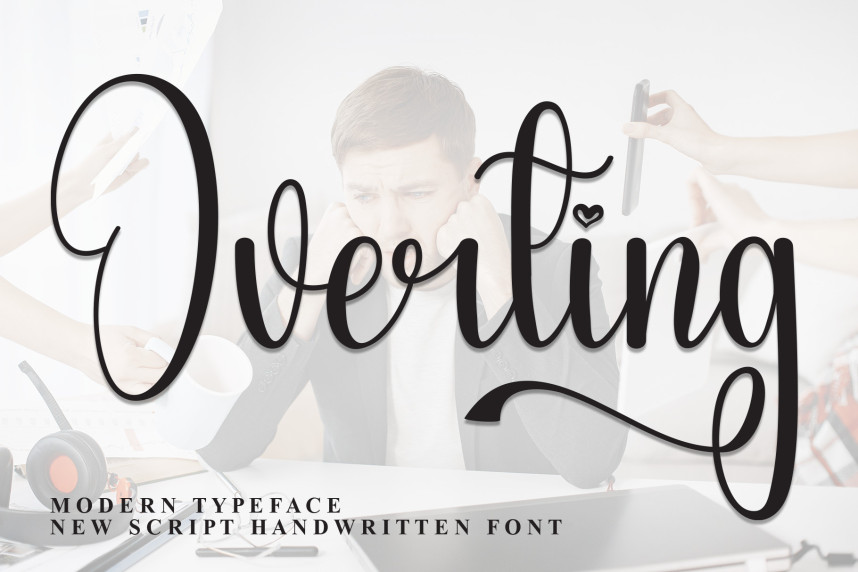 Overting Handwritten Font - Befonts