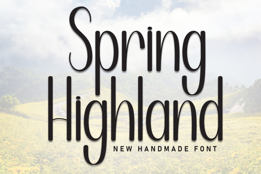 Spring Highland Handmade Font - Download Free Font