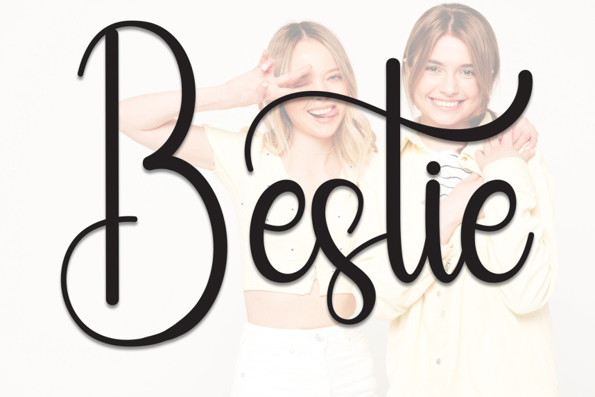 Bestie Script Handwritten Font - Befonts
