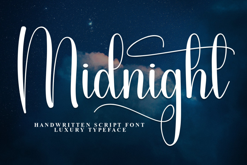 Midnight Handwritten Typeface - Download Free Font