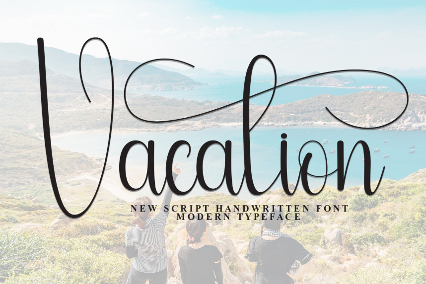 Vacation Handwritten Script Font - Befonts